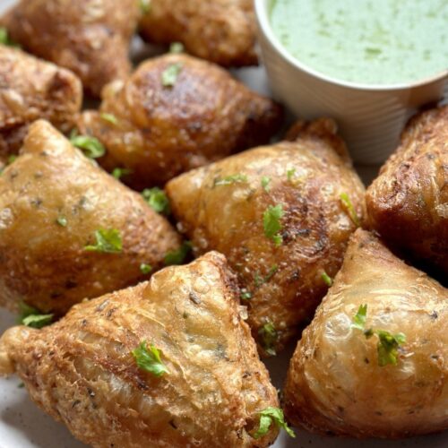 Vegan Butter Chicken Samosas - Brown Girl Vegan