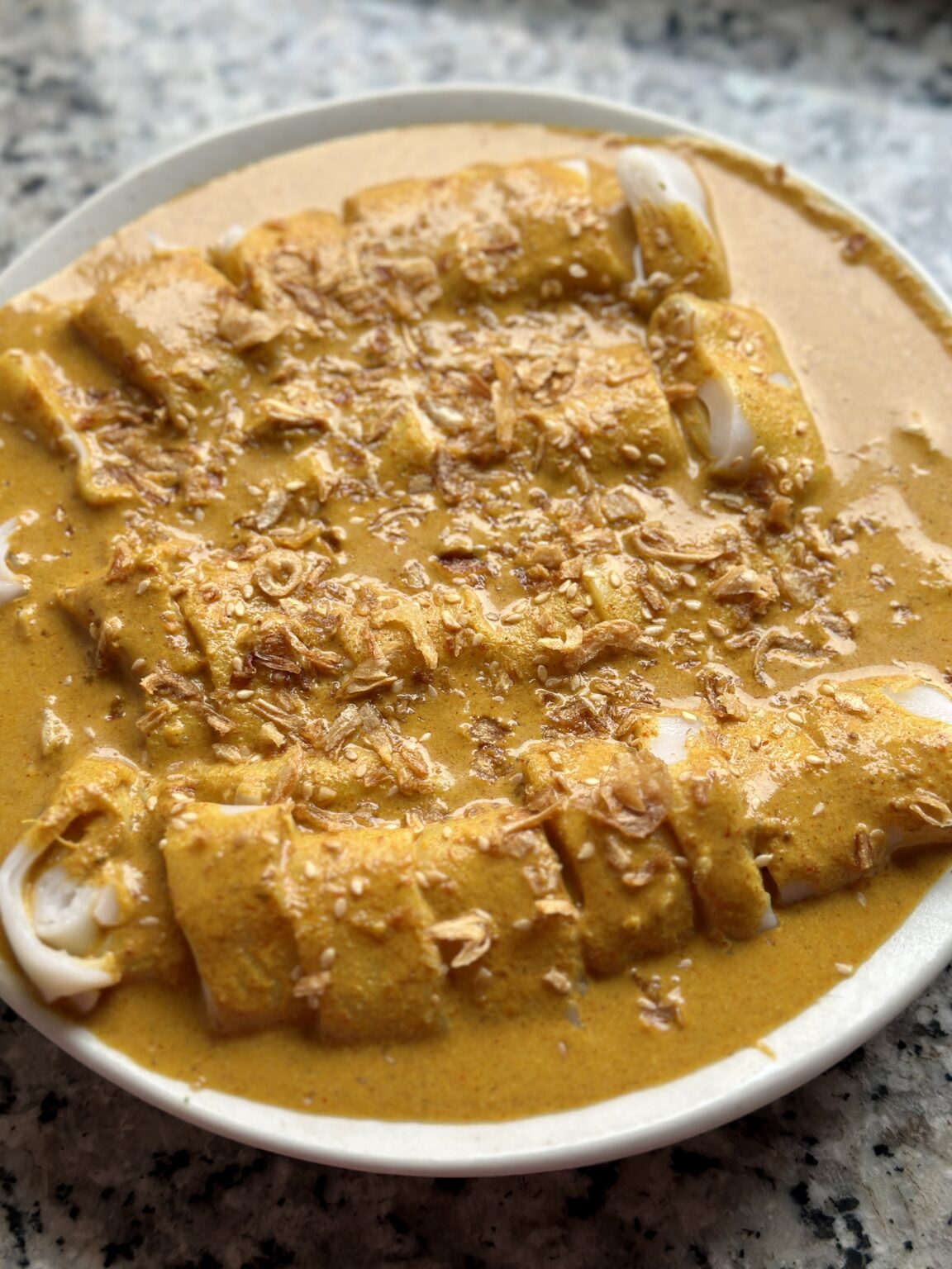 Curry Chee Cheong Fun - Brown Girl Vegan